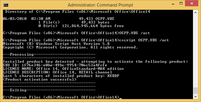 Microsoft Office SP2 Activation on Windows 8.1 | Toggen