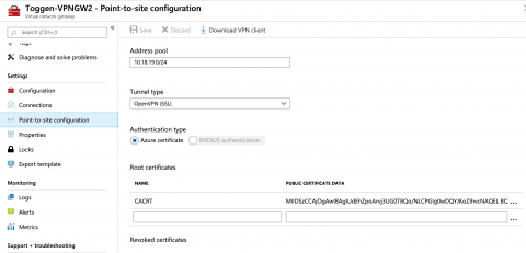 Using EasyRSA to create the P2S OpenVPN Certificates on an Azure VPN ...