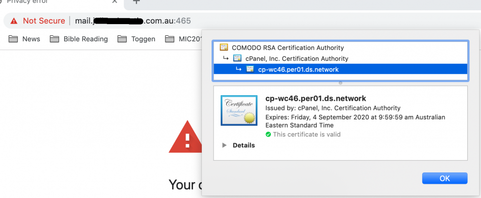 Check For Valid Ssl Cert On An Ssltls Email Server Toggen
