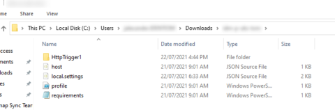 Download an Azure Function App for Development in VS Code | Toggen