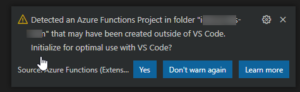 Download an Azure Function App for Development in VS Code | Toggen
