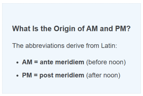 What is AM and PM? | Toggen